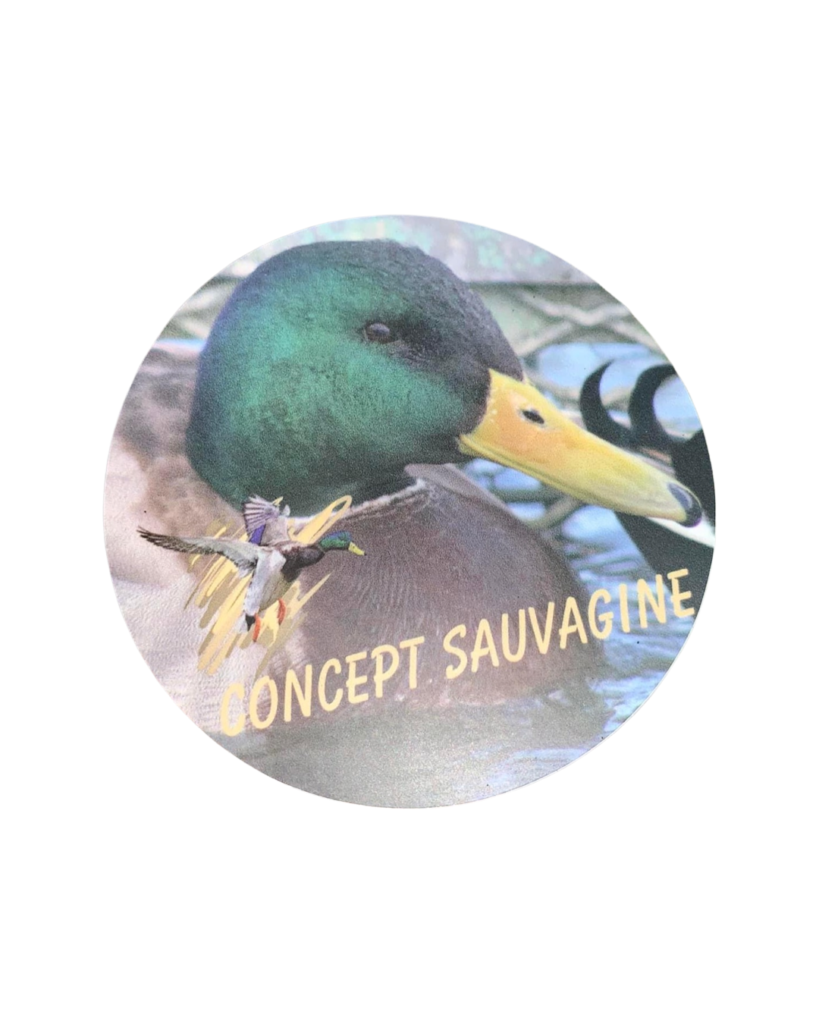 Autocollant Canard Colvert - Éleveur de canard Nord - Concept Sauvagine